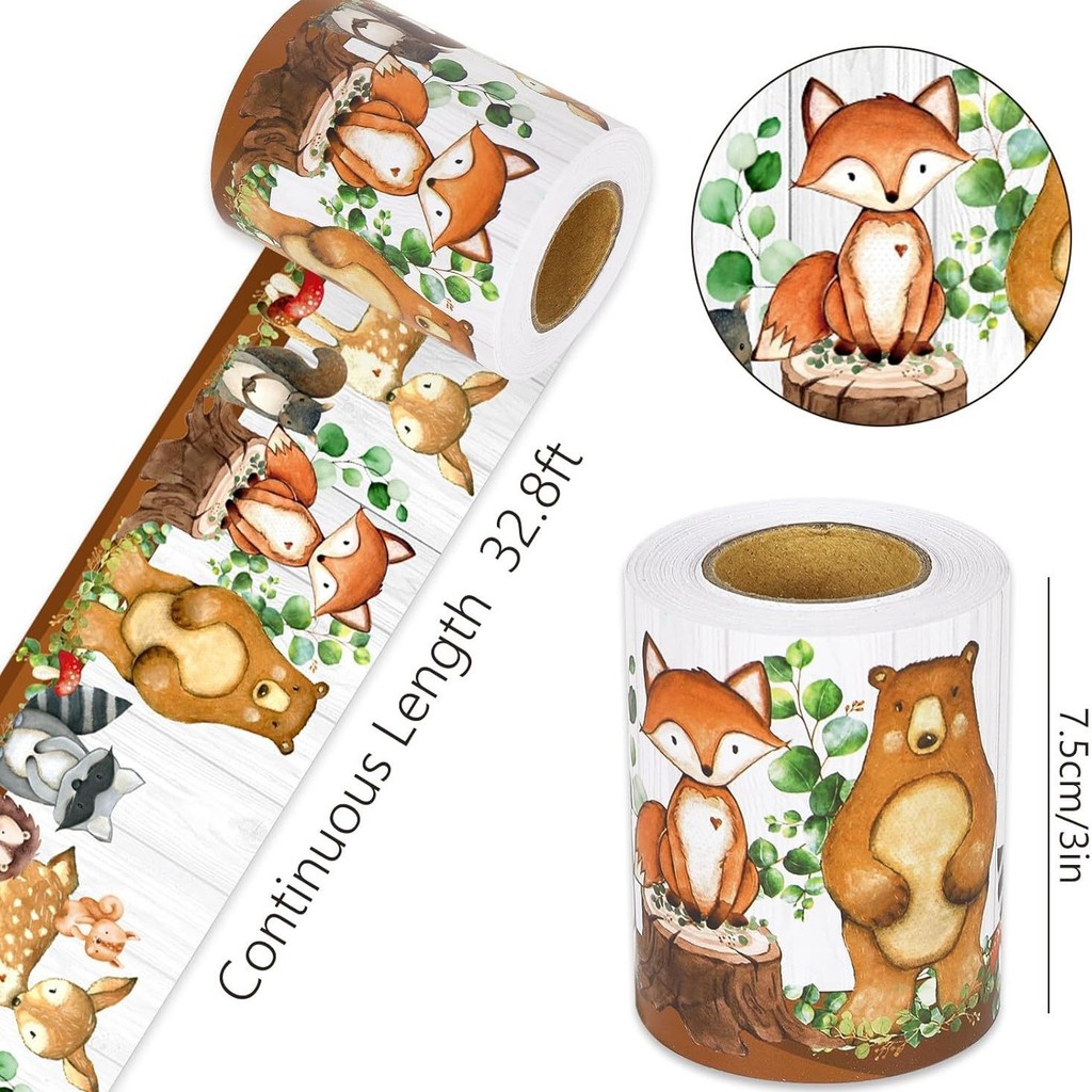 10M Cute Jungle Theme Bulletin Board Border Decorative Classroom Border ...