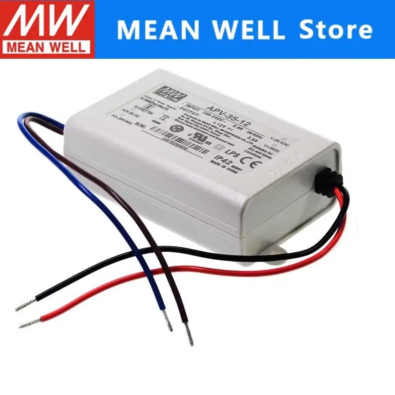 MEAN WELL APV-35 APV-35-5 APV-35-12 APV-35-15 APV-35-24 APV-35-36 Single Output Switching Power ...