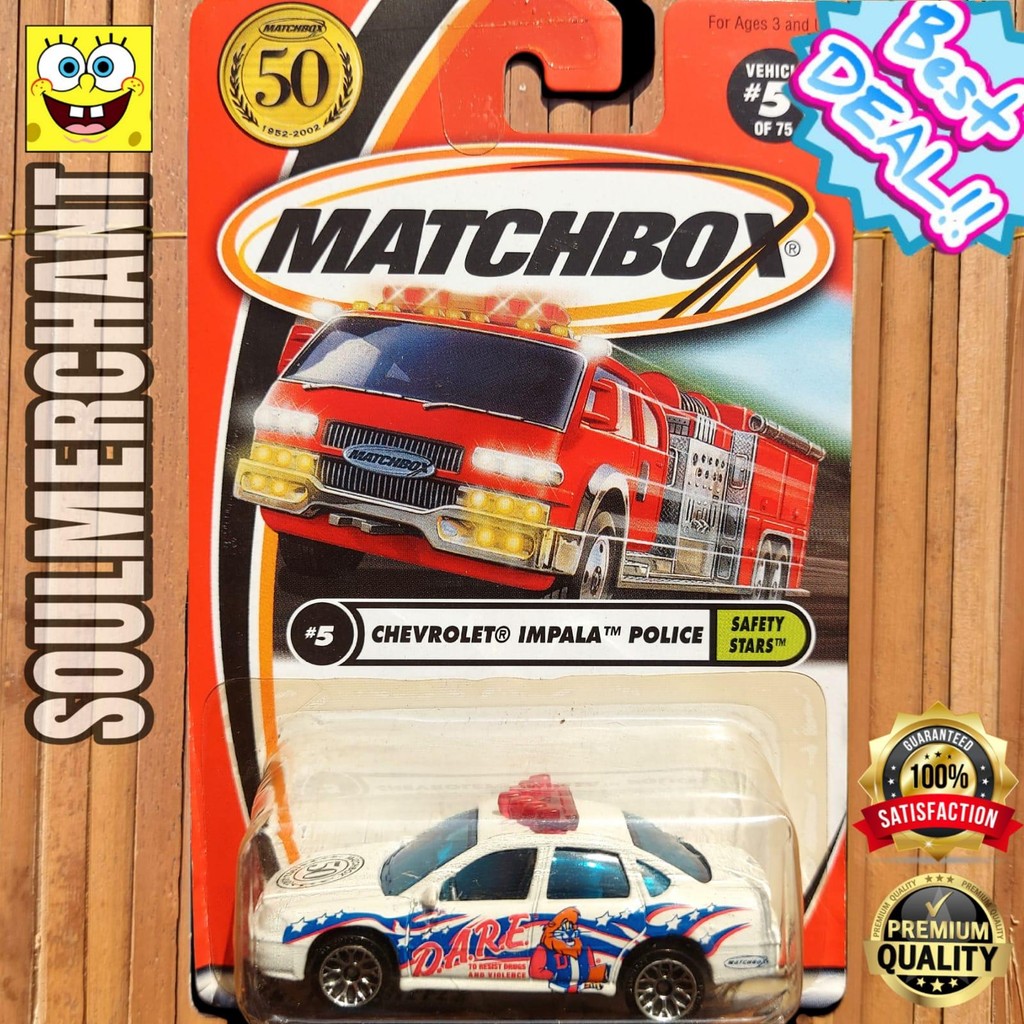 Matchbox Chevrolet Impala Police Diecast Police Car Toy | Shopee ...