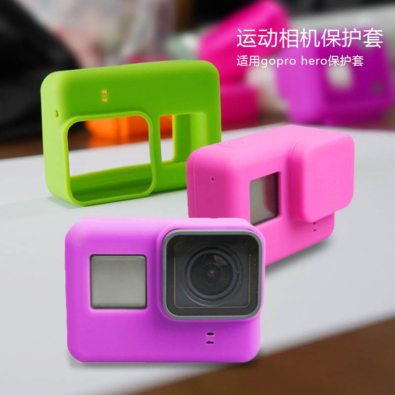 GoPro Hero 5/6/7 Protective Case Soft Housing Rubber + Lens Cap ...