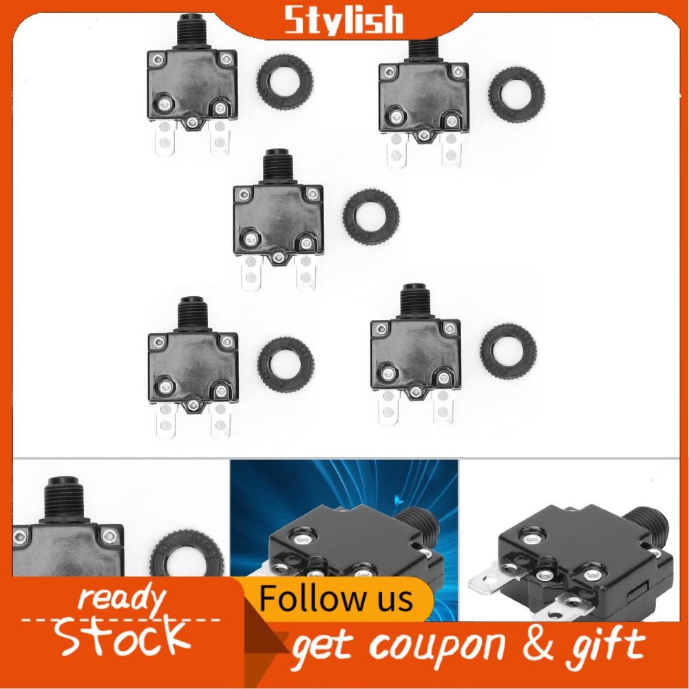stylish365-ph Garosa 5pcs Electric Air Compressor Circuit Breaker Overload Over Current Switch ...