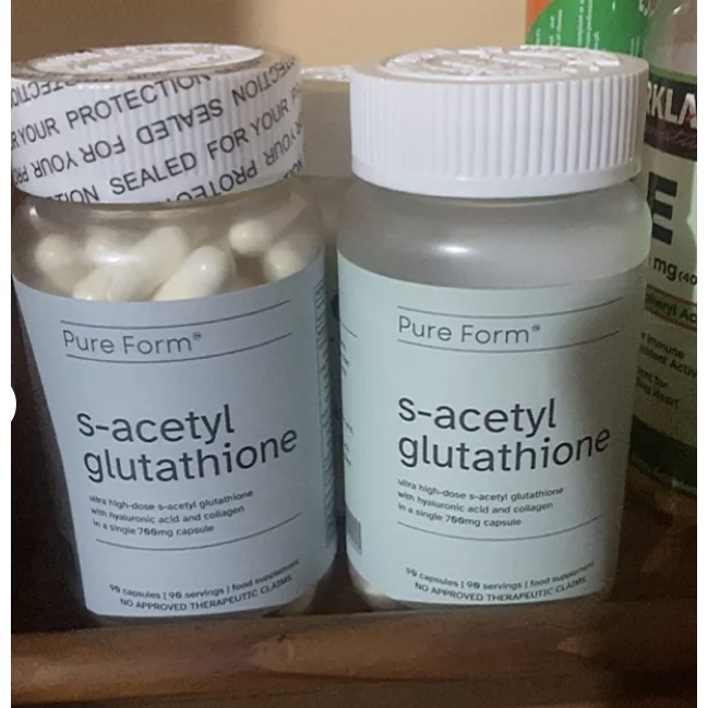 FDA SALE EXP:2027 Pure Form S-Acetyl Glutathione | 90 Cap Gluta Gen ...