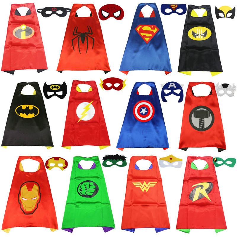 Spider Man Iron Man Children's Cloak Captain America Hulk Kids Cloak ...