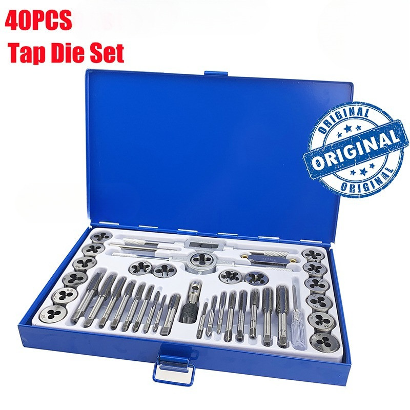 40 Pcs Metric Tap Die Set Hand Threading Tool Tungsten Carbide Screw ...