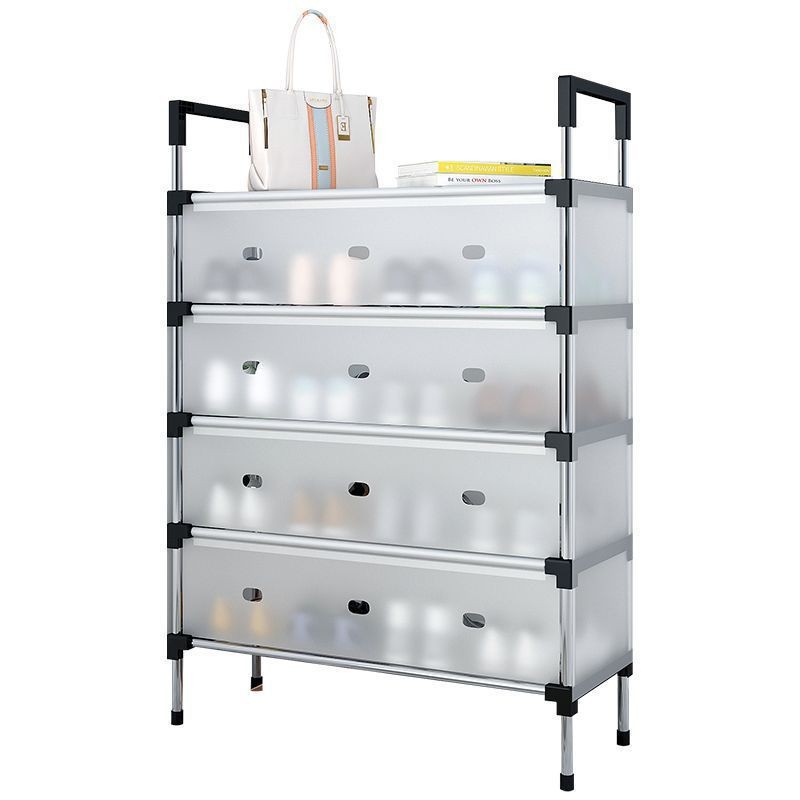 Thicken Shoe Organizer with Metal Frame Plastic Shoe Storage Rack ...