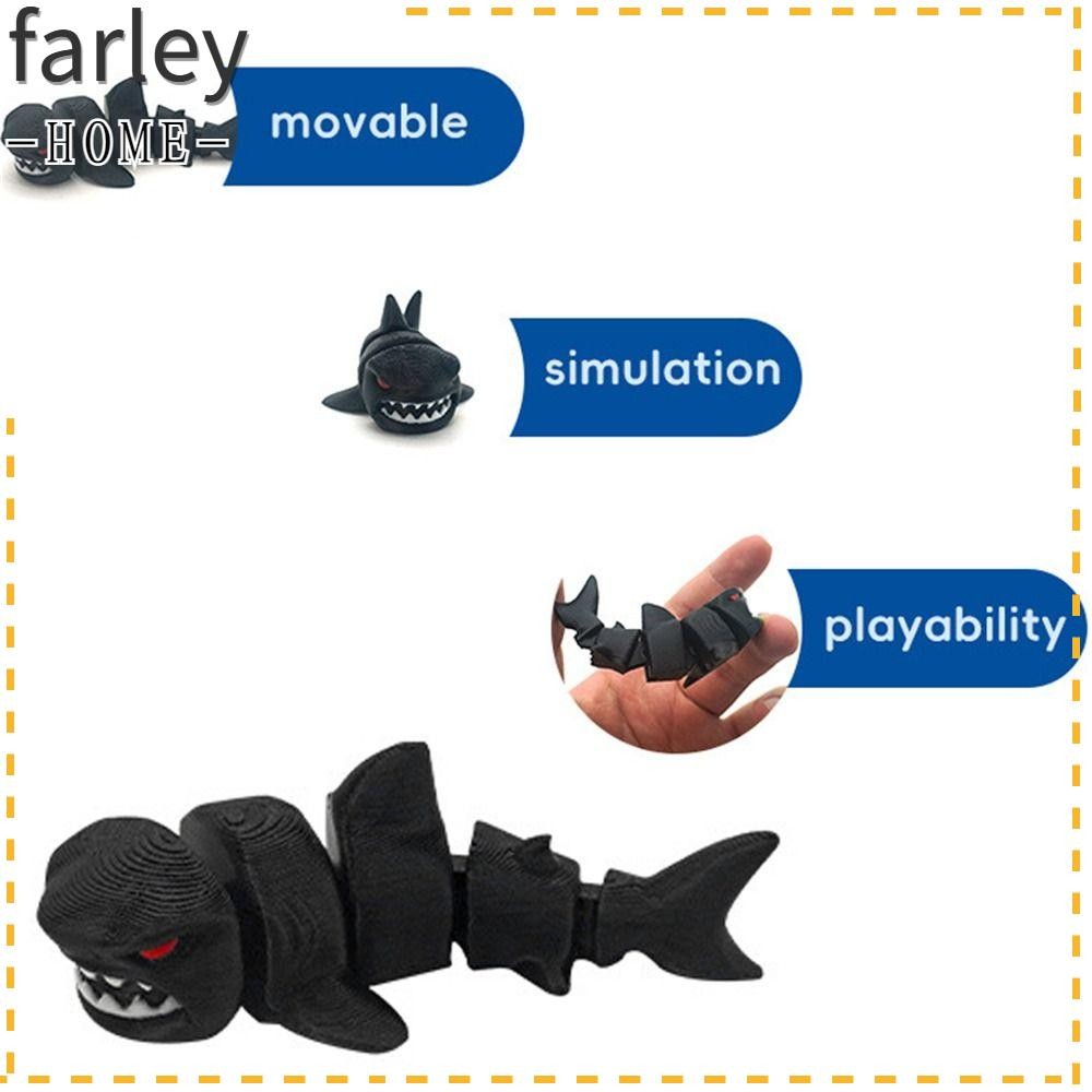 FARLEY Megalodon Action Figures, Multi-Jointed Movable Shark Design ...