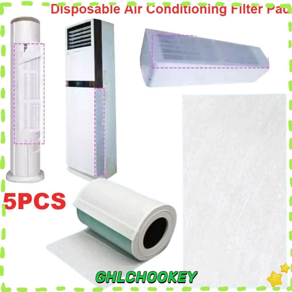 GHLCHOOKEY 5PCS/Pack Disposable Air Conditioning Filter Pad, Universal ...