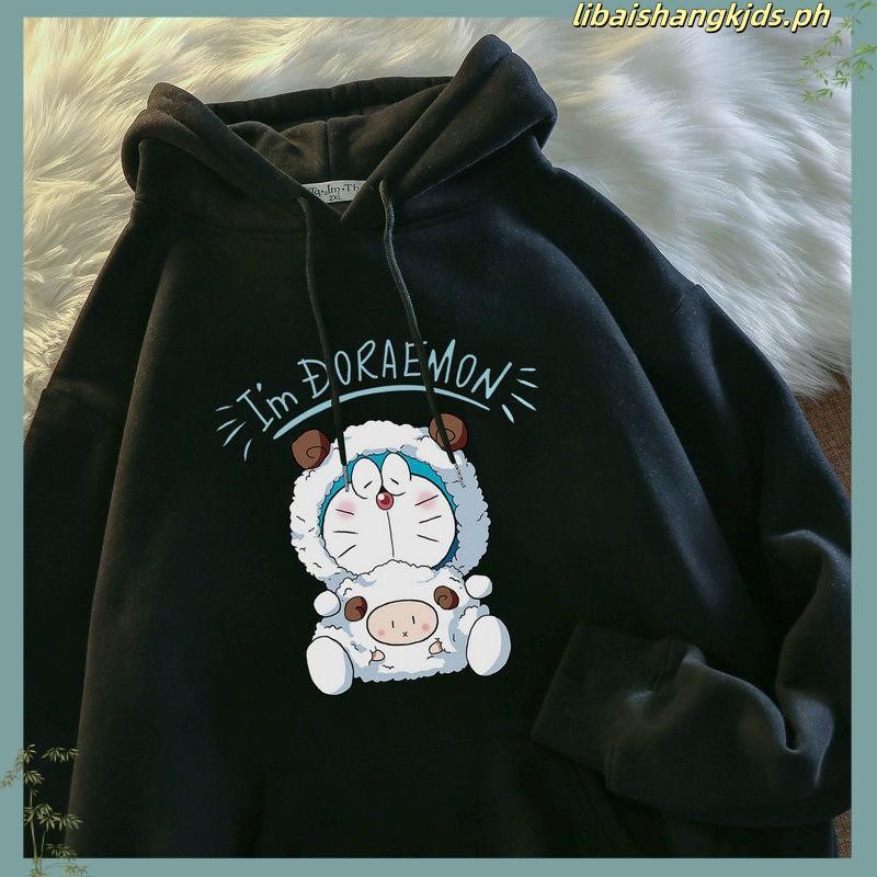 Men Women Fashion Letter Doraemon Print Anime T-shirt Cotton Casual ...