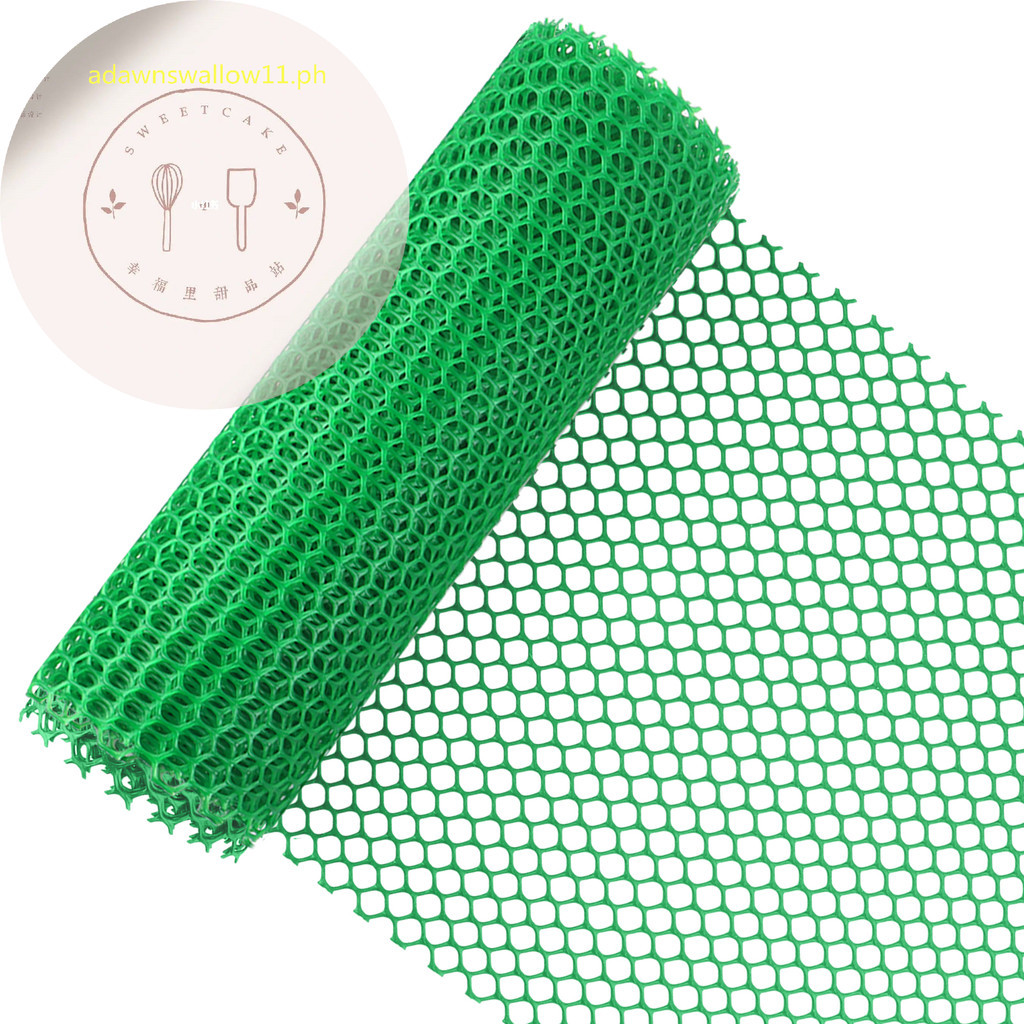 ADawnSwallow 40cm X 5m Chicken Mesh Fence Roll, Green Garden Net Fence ...