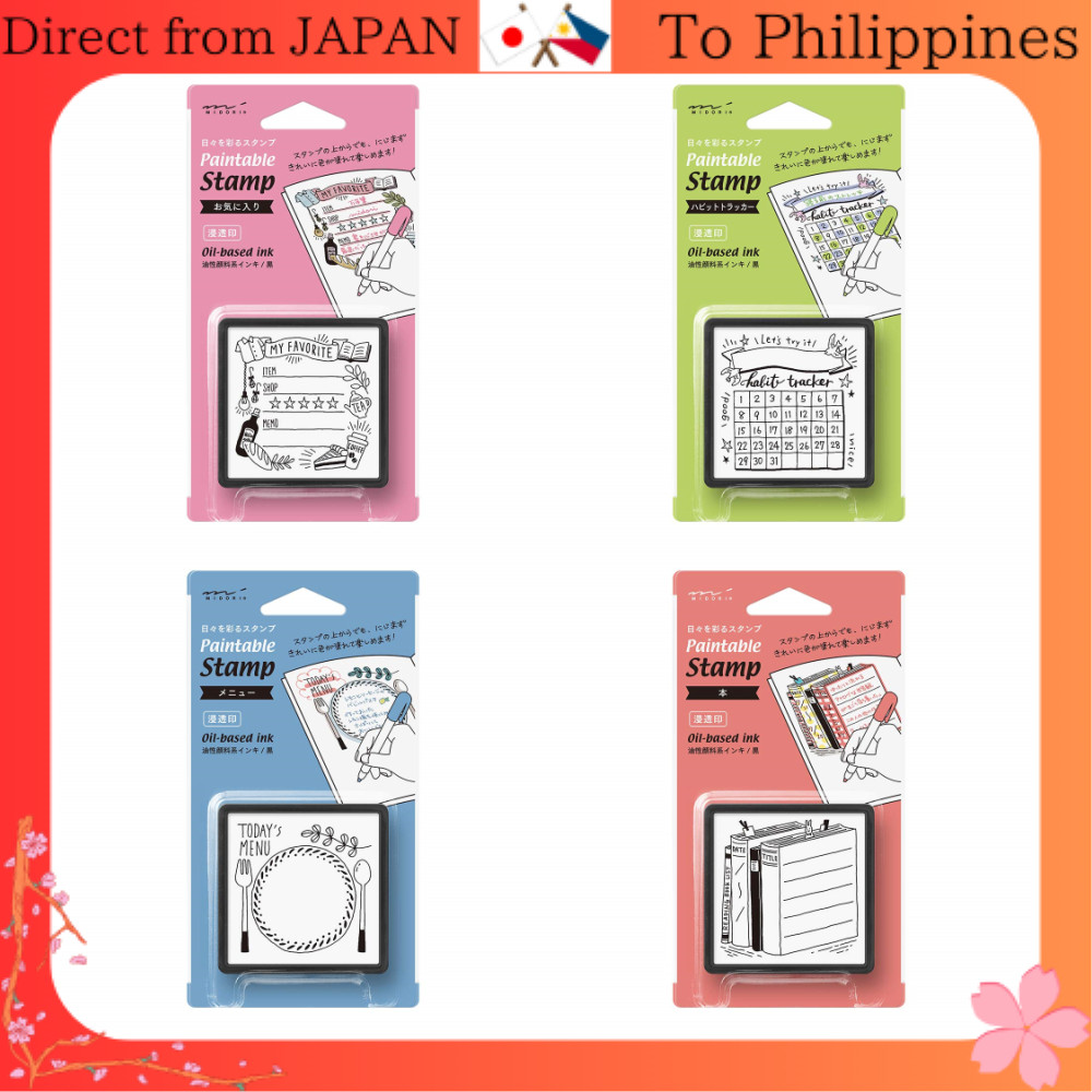 DESIGNPHIL MIDORI Stamp Penetration Stamp Habit Tracker Pattern ...