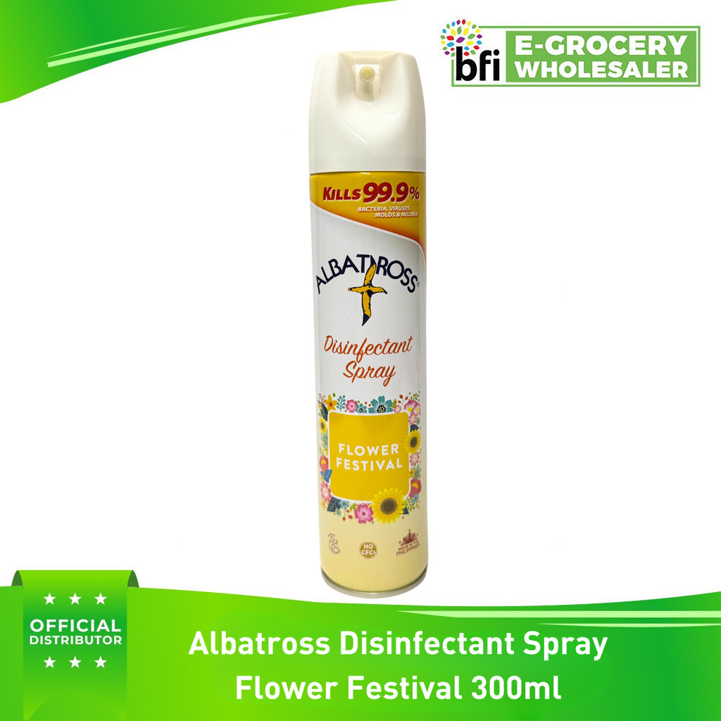 BFI Albatross Disinfectant Spray Flower Festival 300ml | Shopee Philippines