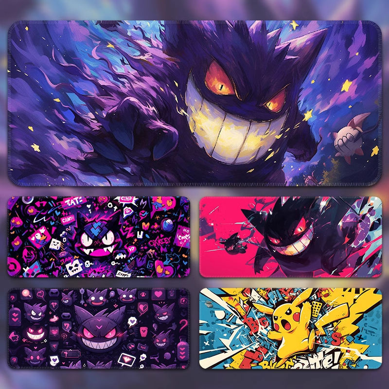 Gengar Mouse Pad Oversized Computer Desk Pad Graffiti Style Customized ...