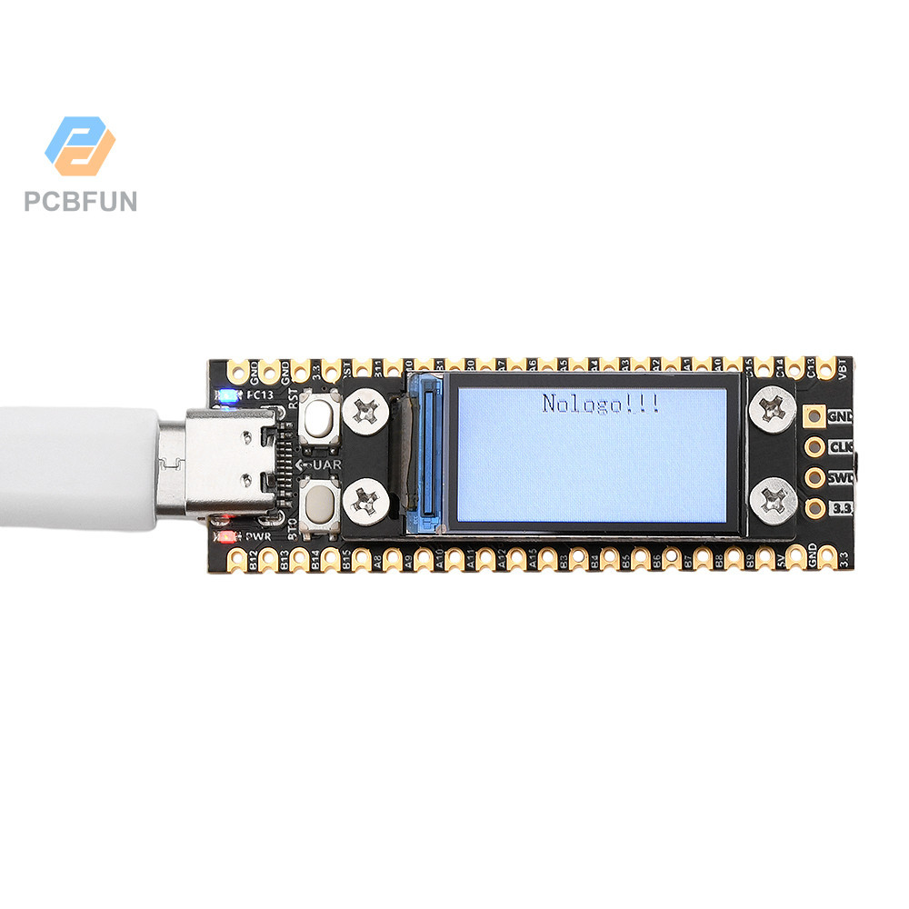 Pcbfun 0 96 Inch Lcd Screen Stm32f103c6t6 Stm32f103c8t6 Minimum System Board Flash
