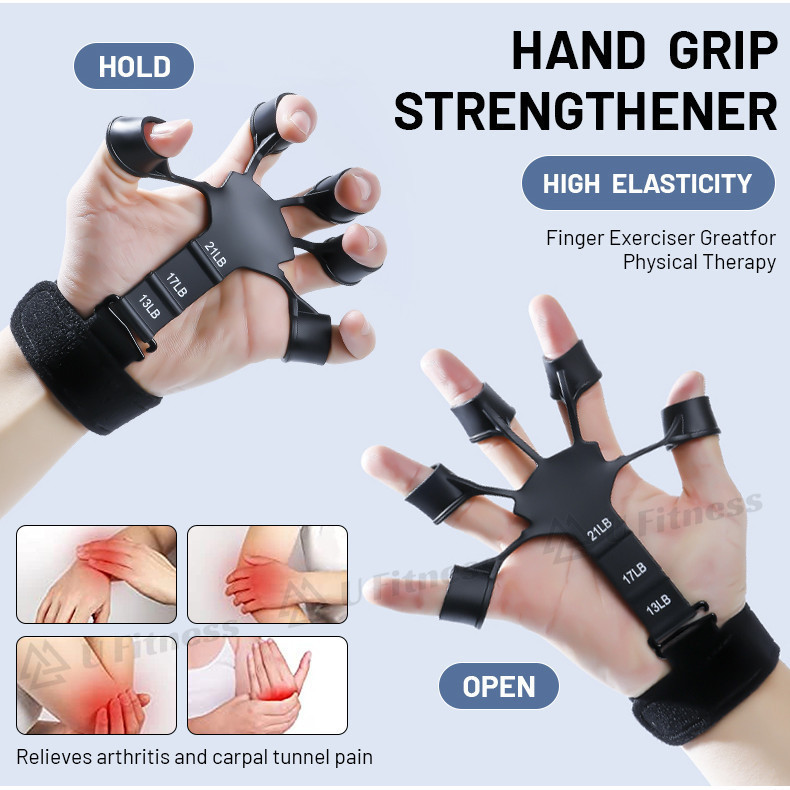 Flexible Silicone Finger Strengthener Exercise Machine With Hand Wrist ...