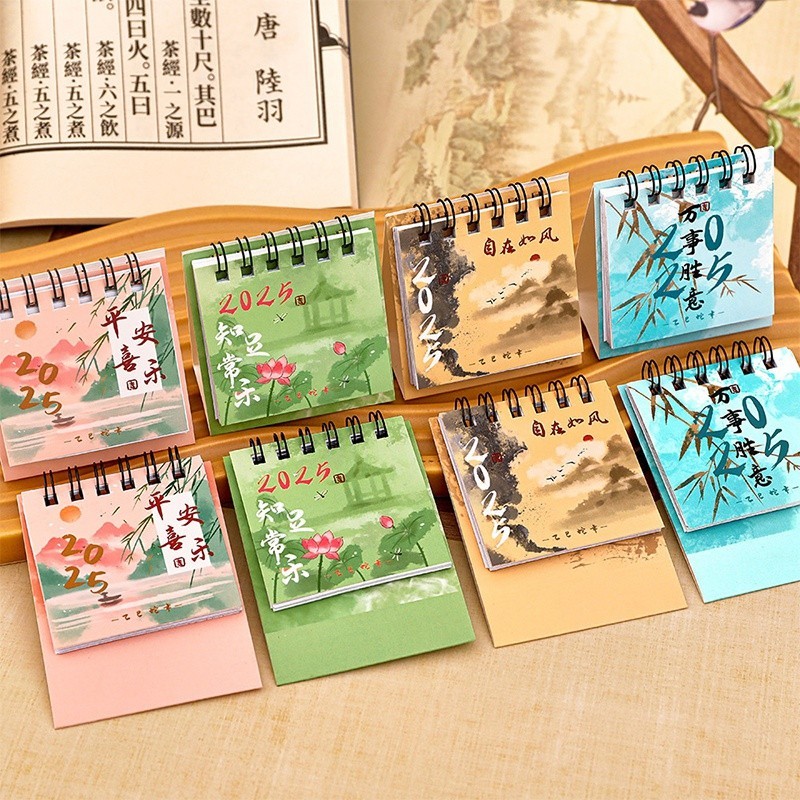 2025 Calendar Mini Best Wishes Calendars Portable Schedual Calendars ...