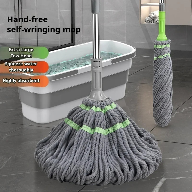 Masda Shop No Hand Washing Mop Household Mop Floor Cleaning Rotating ...