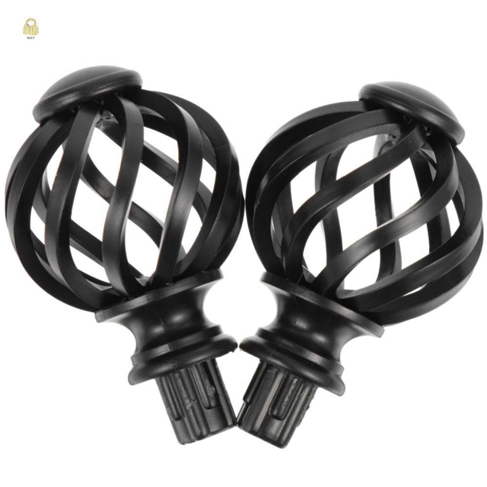 WAY Curtain Rod Finials, Replacement Spiral Window Head Rods, Curtain ...