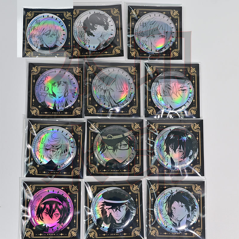 Hz Bungou Stray Dog Dazai Osamu Nakahara Merchandise Copper Flash Badge ...