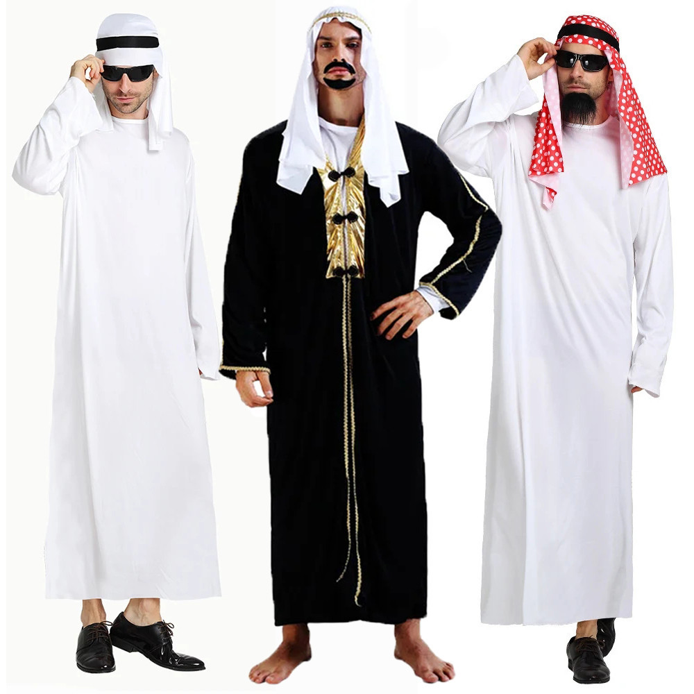 Men Arabia Arab Sheikh Costume Shepherd Arabian Prince Cosplay for ...
