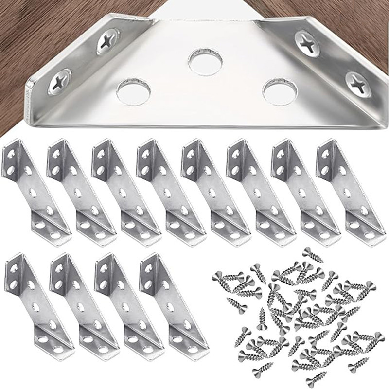 Universal Stainless Steel Furniture Corner Connector/Triangle Support ...