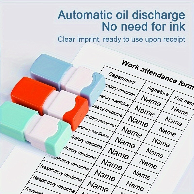 1pc Customized Name Seal Small Size 5*13mm, Handwritten Signature Seal ...