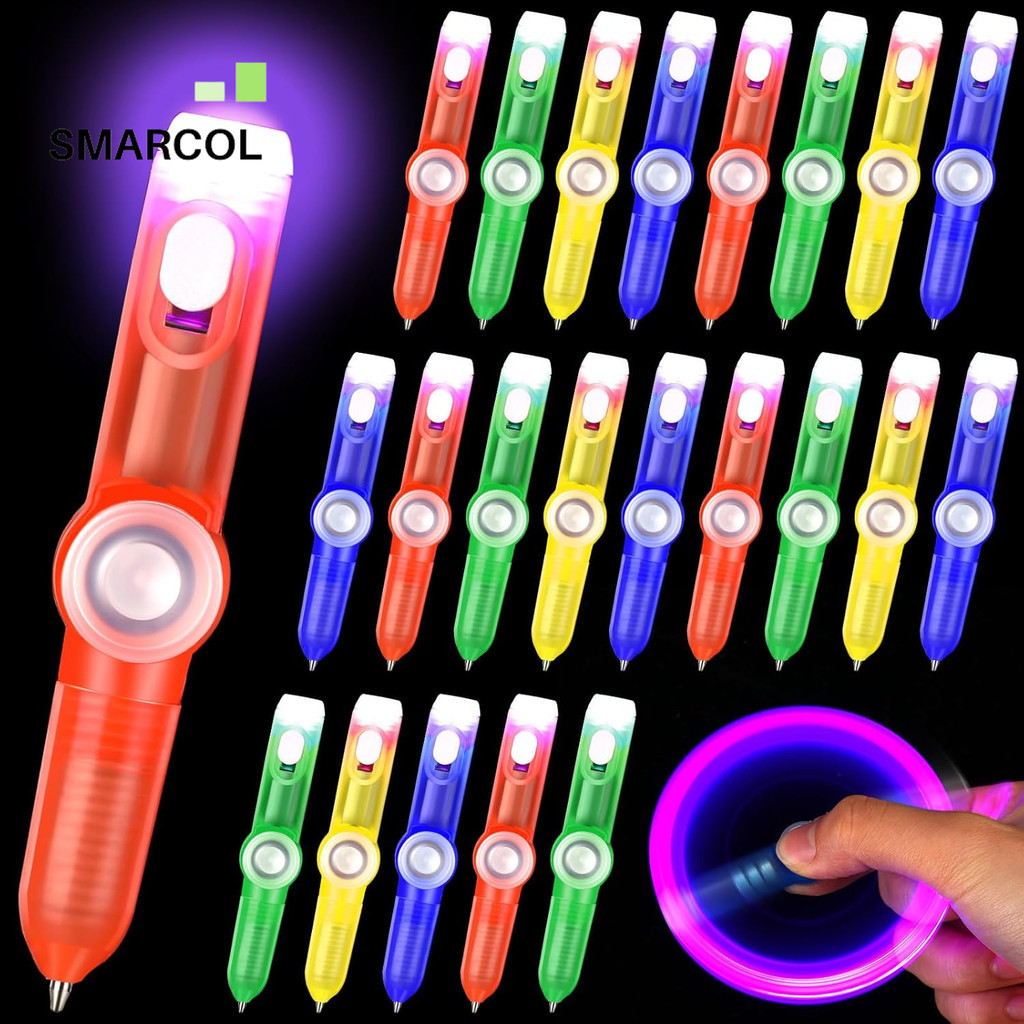 LED Fidget Pens Spinning Pen Rolling Finger Rotating Ballpoint Pens ...