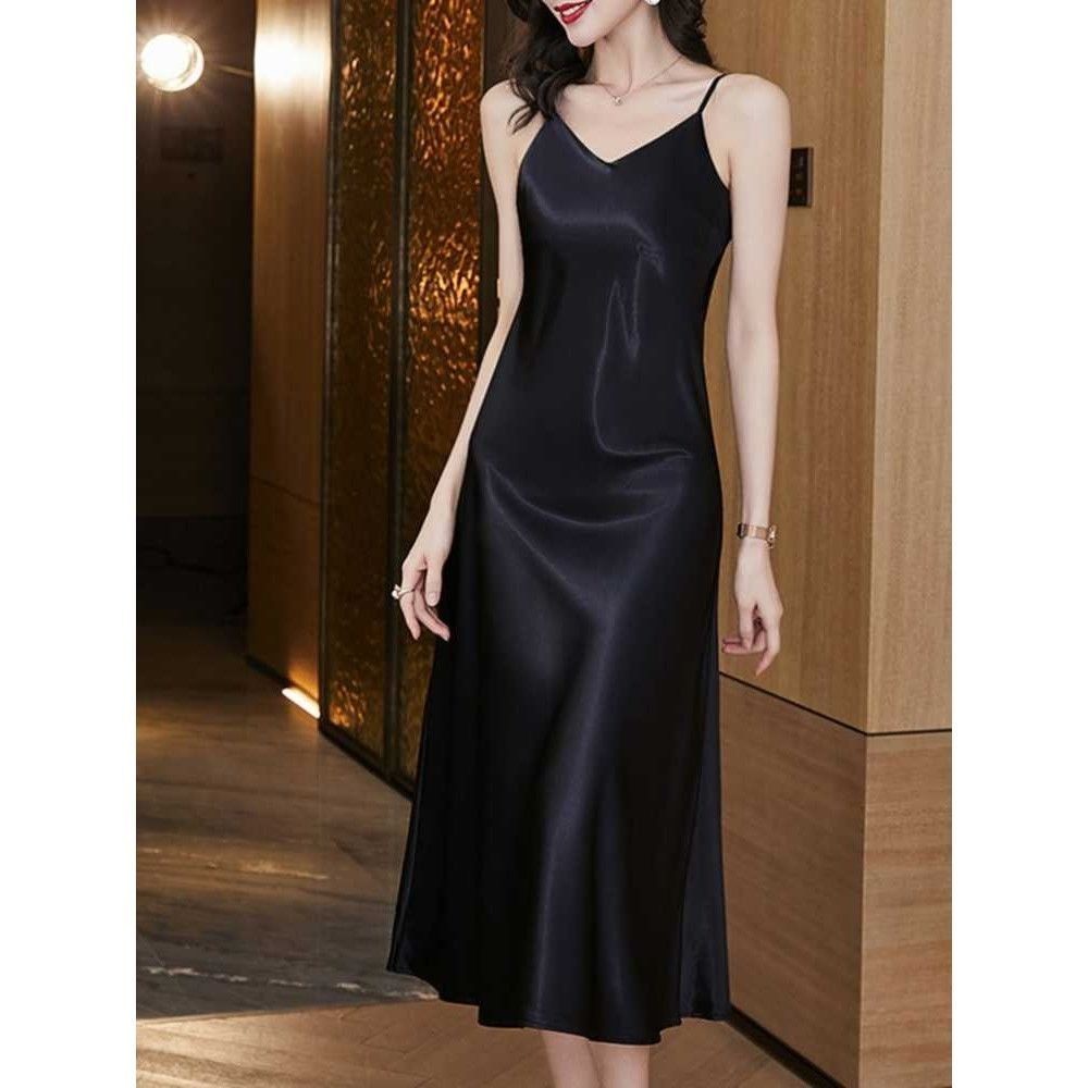 Wmgjiajusn High-End Sense Silk Sling Dress Hot-selling Imitation ...