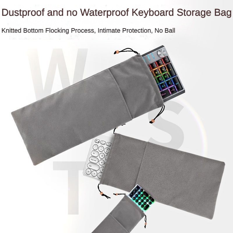 Lychee Gaming Thickened Keyboard Bag Storage Bag Flannel Bag Dust ...
