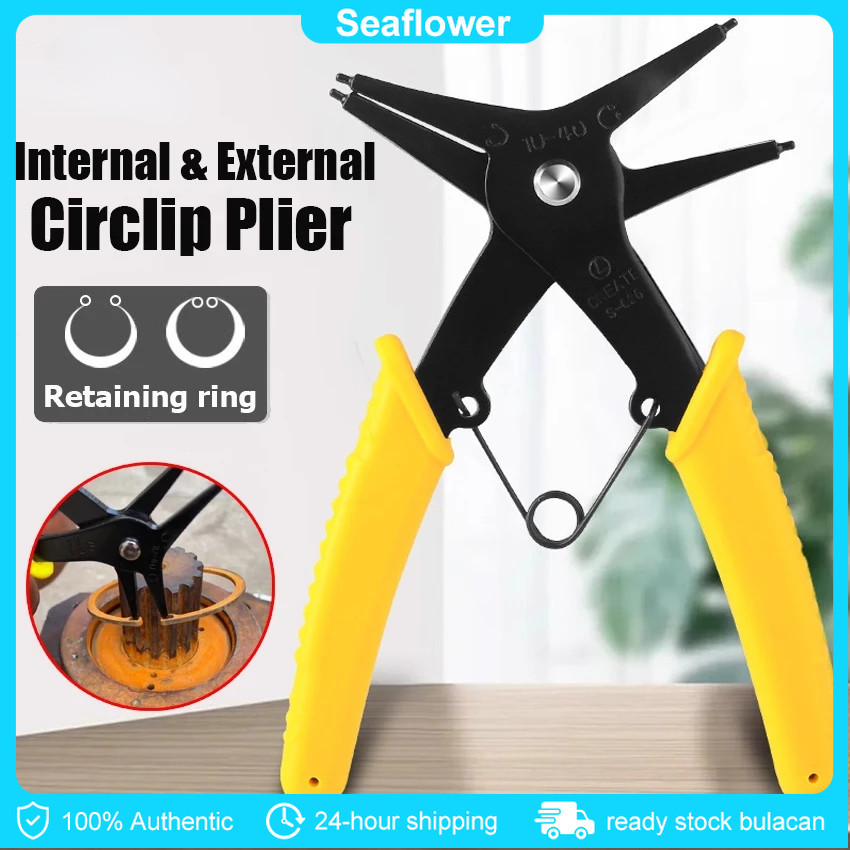 Portable Circlip Pliers Multifunction 2-in-1 DIY Snap Spring Ring ...