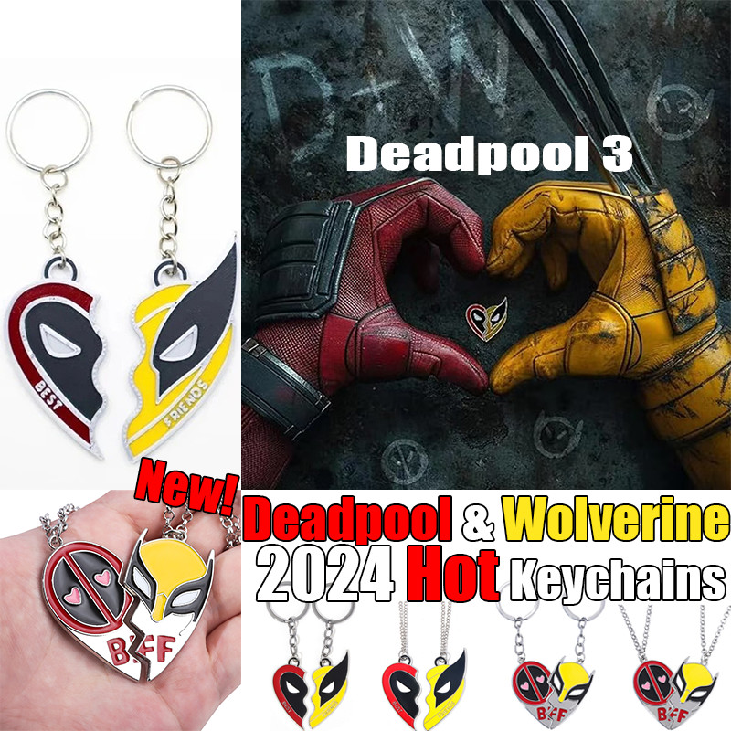 New Necklaces Deadpool 3 Best Friend 2024 Hot Deadpool & Wolverine Same ...