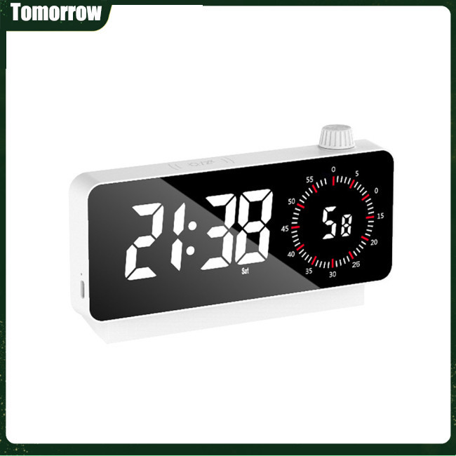 TOG 6.3"LED Digital Alarm Clock, Rechargeable Battery Operated ...