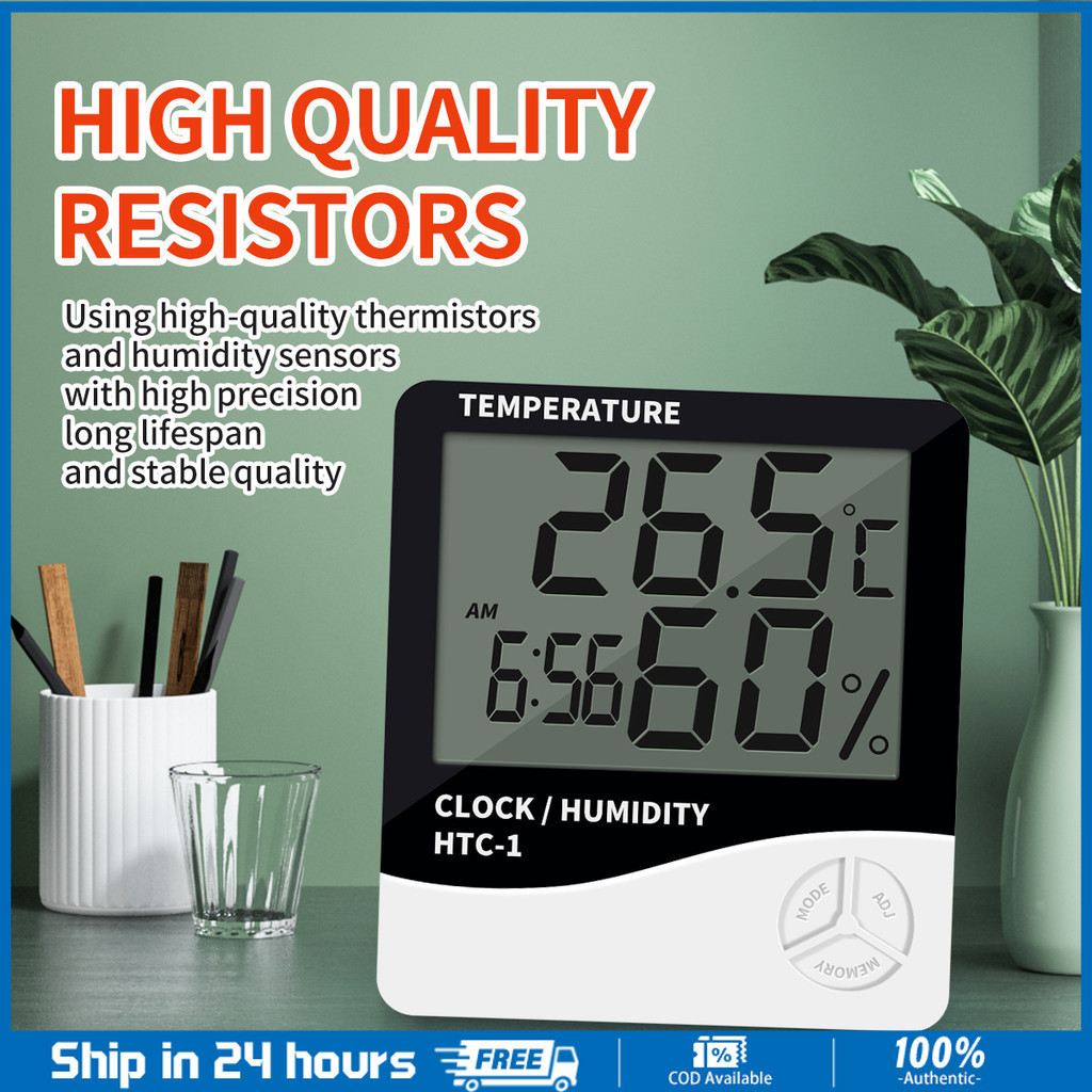 Electronic Humidity Meter HTC-1 Digital LCD Thermometer Hygrometer ...