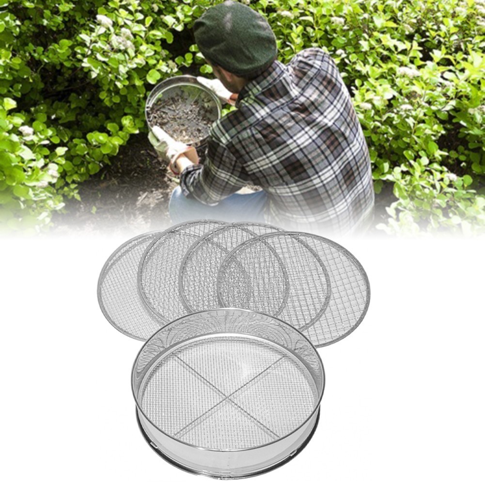 Professional Grade Stainless Steel Soil Sieve Set for Optimal Gardening ...