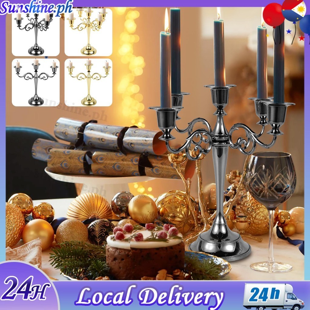 Metal Candelabra Vintage Candlesticks Holder for Formal Events Enduring ...
