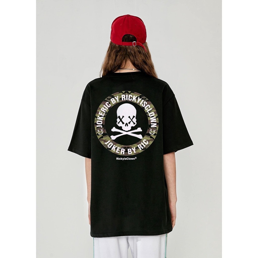 RICKY IS CLOWN Clown Camouflages Skull Oversize T-shirt (Unisex ...