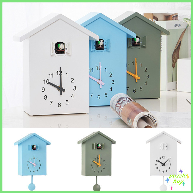 PZ Cuckoo Clock For Wall Art, Battery Operated Bird House Clock, Cuckoo Design Clock, Modern ...