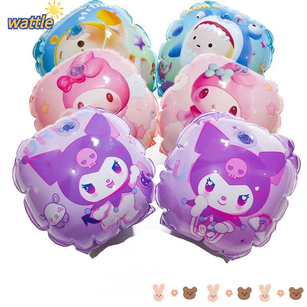 WATTLE Kuromi Swimming Armband, PVC My Melody Swimming Rings, Cartoon ...