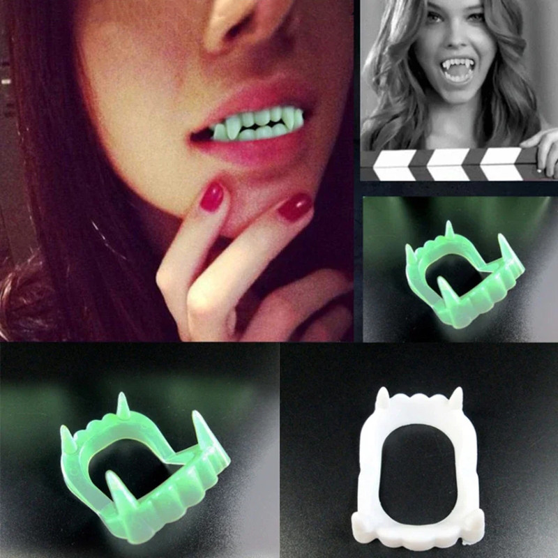 Halloween Party Luminous Glow Terrorist Toy Vampire Makeup Non-toxic ...