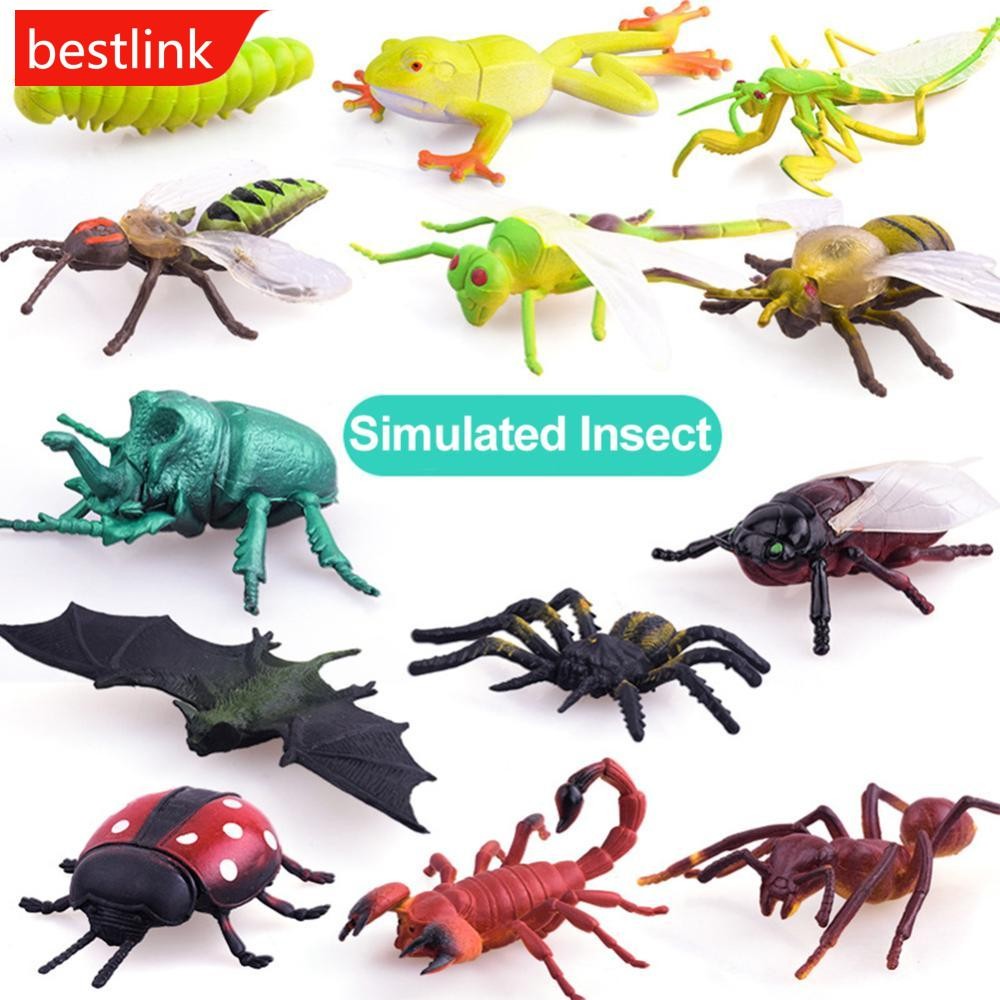 BESTLINK 1Set Simulated Animal Insects Set Figurine Beetles Spiders ...