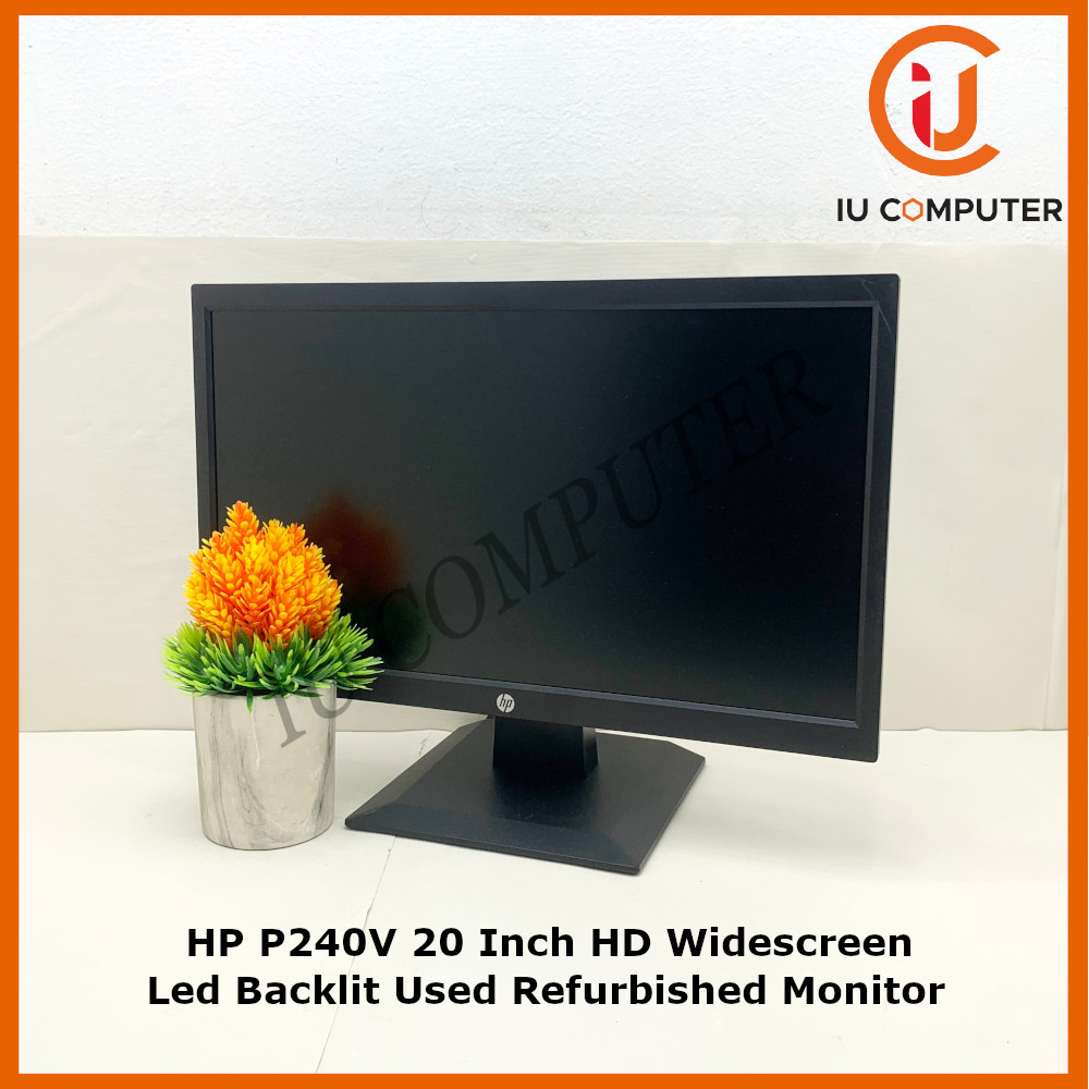 HP P204V 20 INCH HD WIDESCREEN LED BACKLIGHT USED REFUBRISHED MONITOR ...
