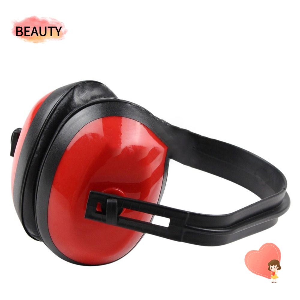 BEAUTY Ear Defenders, Red Noise Reduction Safety Ear Muffs, Protect ...