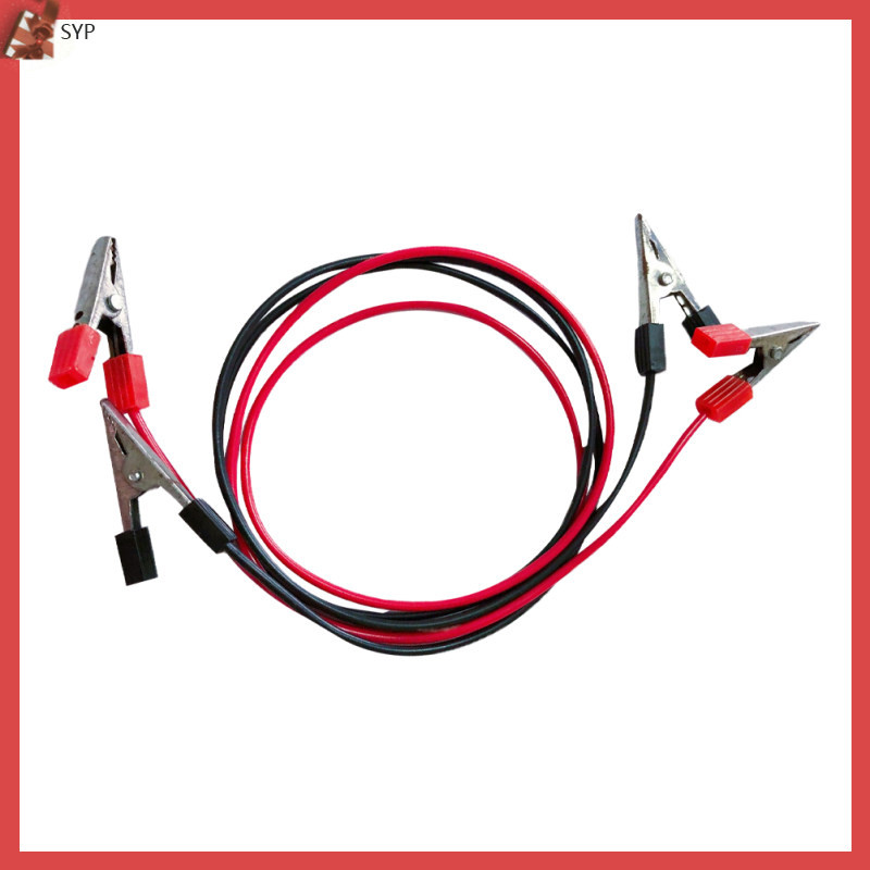 Alligator Clips Jumper Cable Test Lead Leads Tester Electric Wire Dual ...