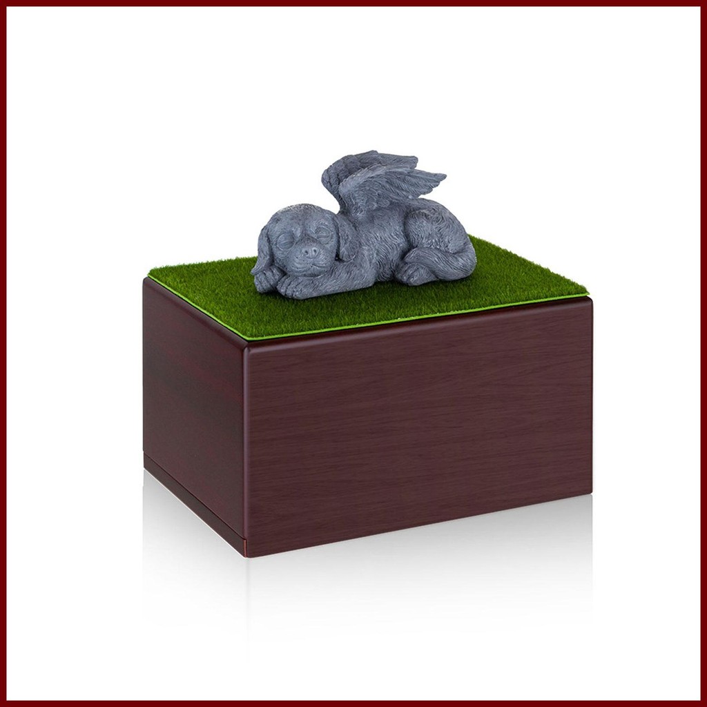 Dog Ashes Urn Wooden Dog Memorial Cremation Mini Urns Pet Memorial ...