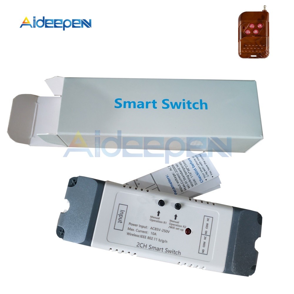 Smart Wifi Relay Switch 2 Channel Relay Smart Home Wifi Module DC 5V ...