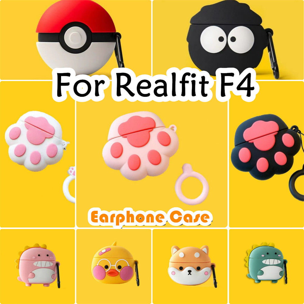 READY STOCK!For Realfit F4 Case Creative Cartoon Soft Silicone Earphone ...