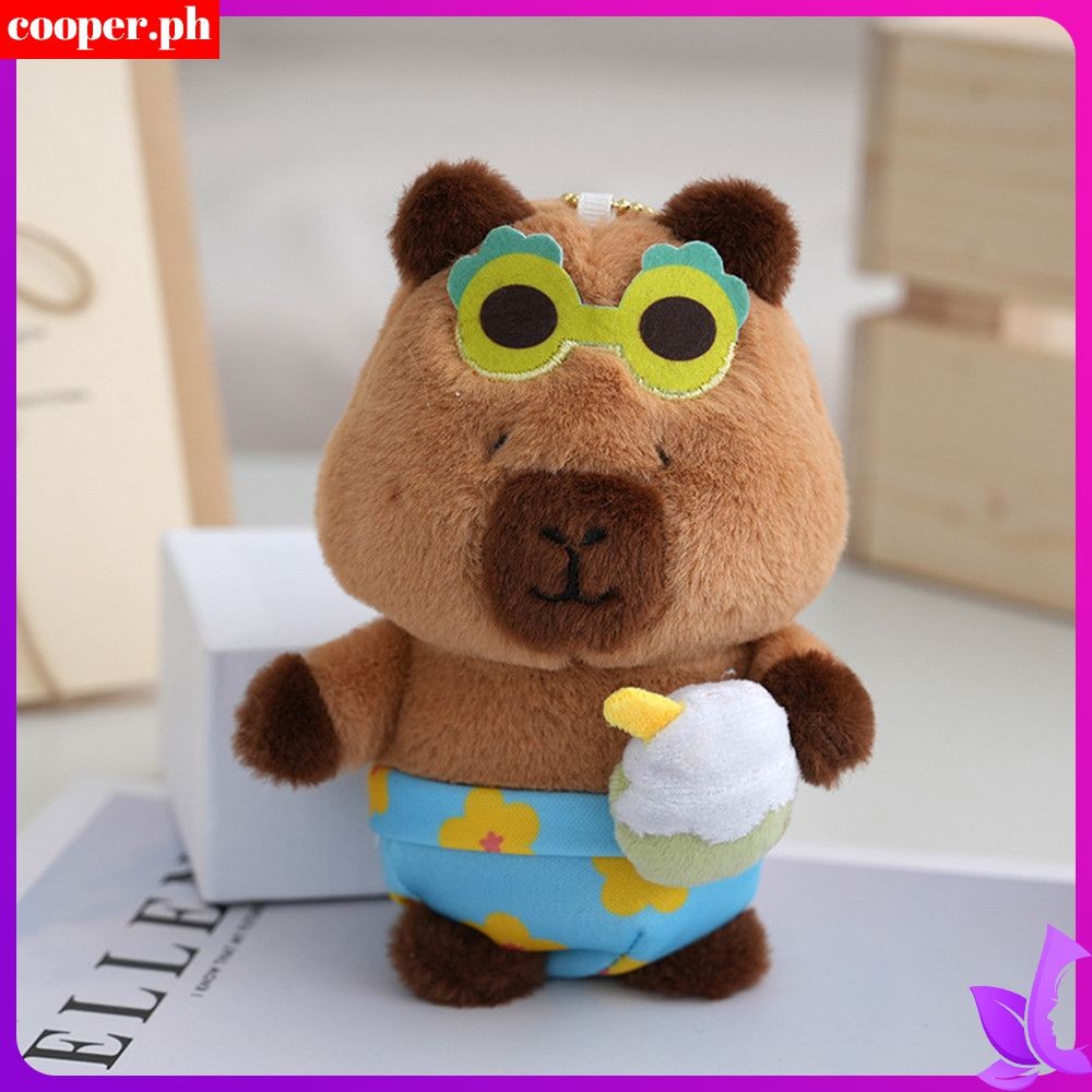 Cute Capybar Cartoon Toy Capybar Plush Hat, Simulation Capybara Pendant ...