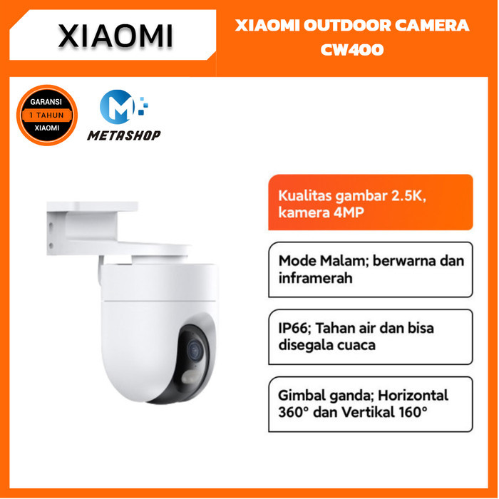 Xiaomi MI Outdoor Camera CW400 2.5K Resolution IP66 waterproof 360 IP ...