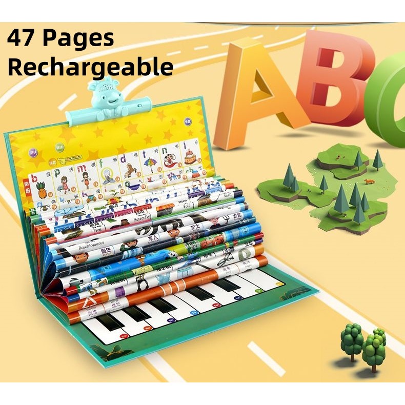 Kids Enlighten Learning Alphabet Talking Poster Autism Toy Sound Speech ...