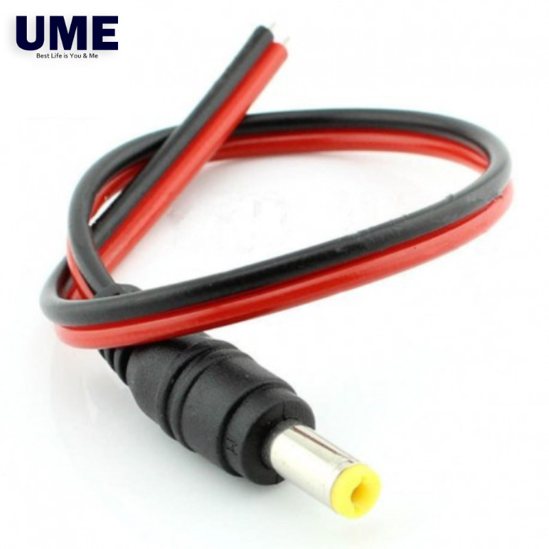 Male 15cm Barrel DC Jack Adapter Connector Cord CCTV COD DCJM-15 ...