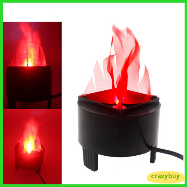 CR 3D Artificial Fake Fire Flames 110V/220V Electric Fake Campfire Lamp ...
